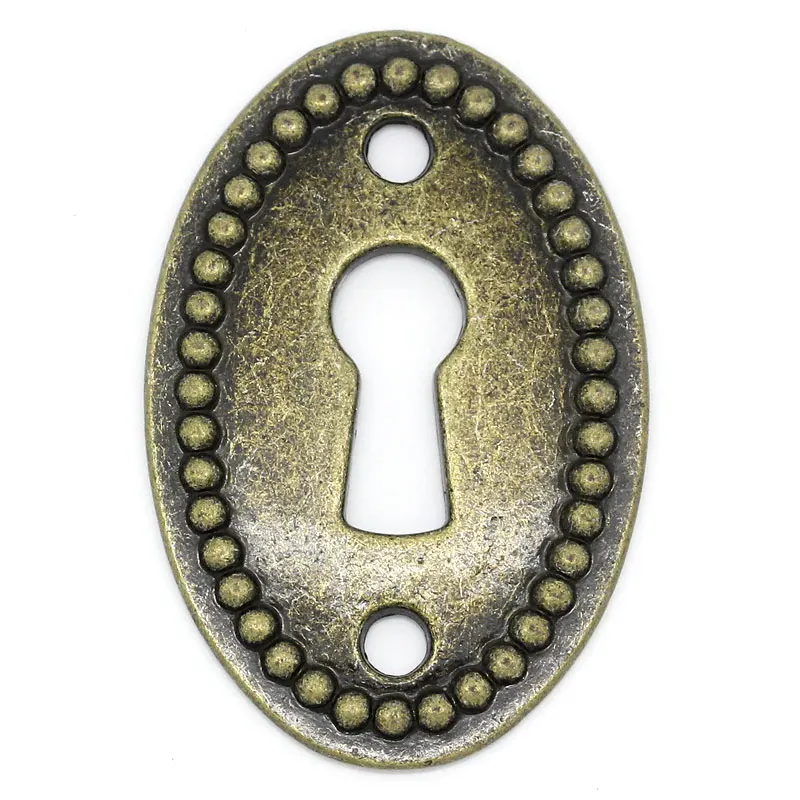 2-PCs-Classic-Metal-Connectors-Oval-Antique-Bronze-Keyhole-Shape ...
