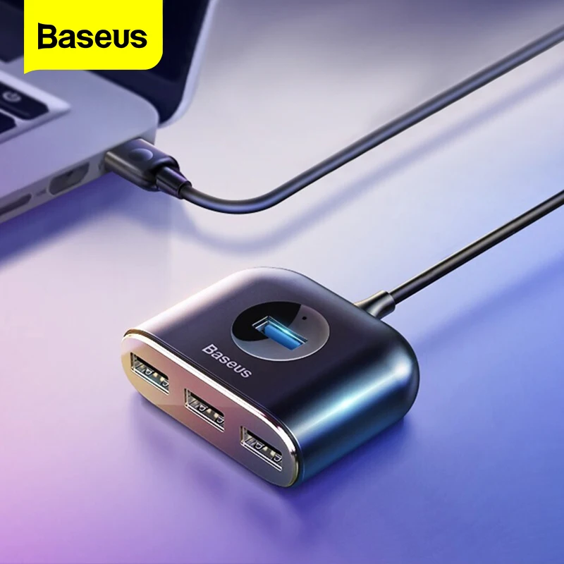 Baseus hub usb 3.0, adaptador com micro usb, divisor usb tipo c para ...