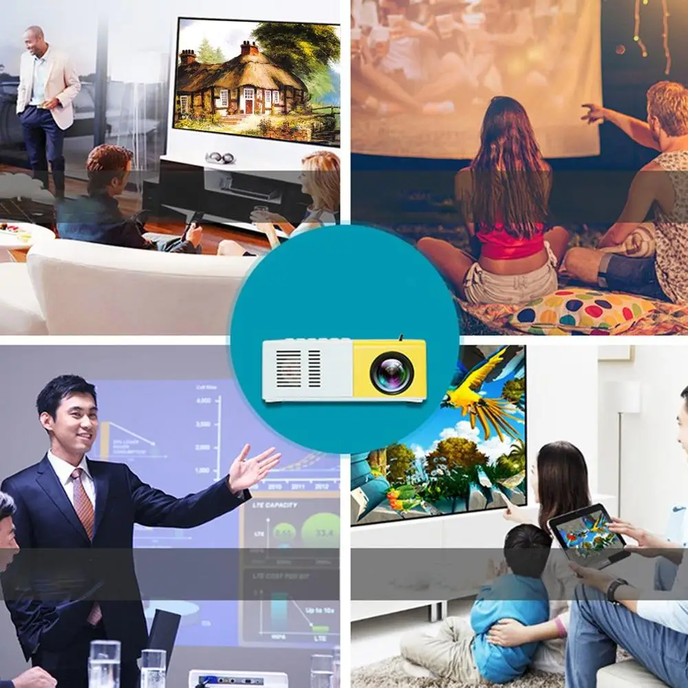 YG300S Mini Portable Remote Control LED Projector | CyberDeals.lk ...