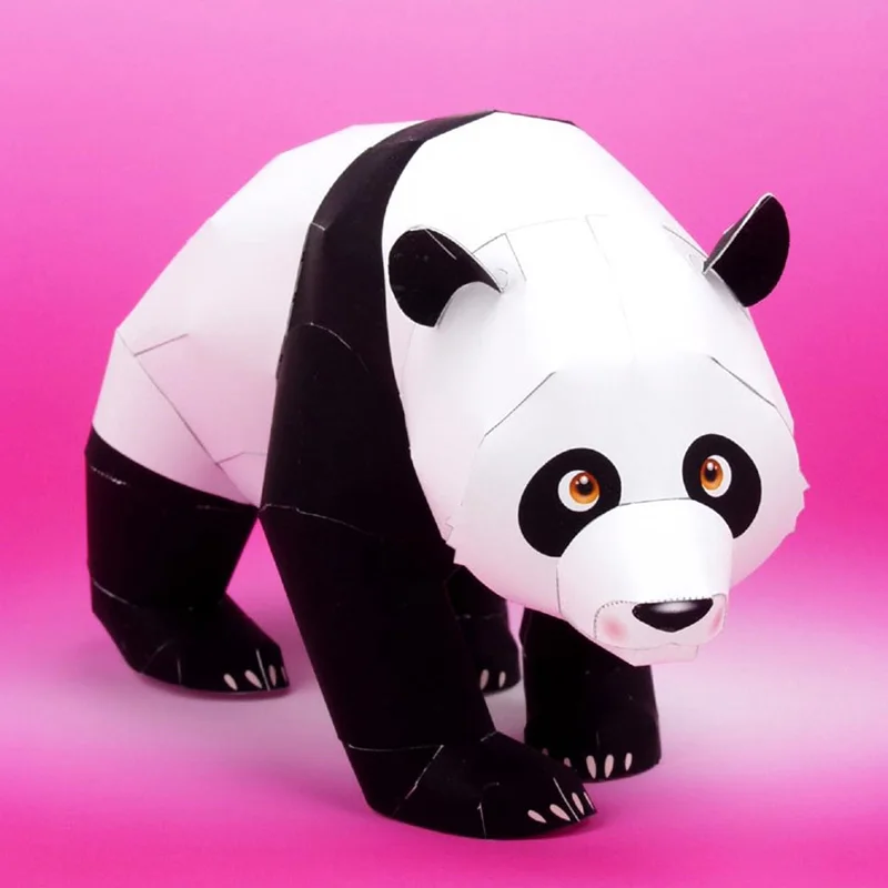 Giant-Panda-Origami-Art-Folding-Mini-Cute-3D-Paper-Model-Papercraft ...