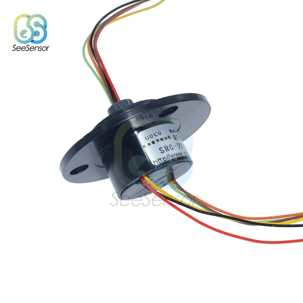 AC-220V-250Rpm-Electric-Slip-Ring-22mm-6-Channel-2A-Slip-Ring-Rotary ...