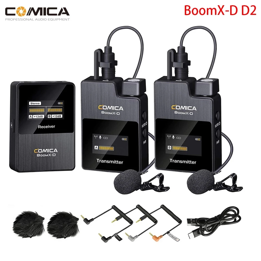 Wireless Transmitter Comica | Comica Wireless Microphone | Comica Boomx Microphone - Photo ...
