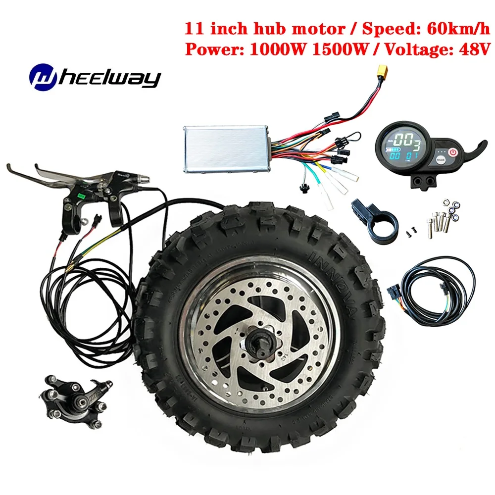 11 inch 48V 1000W 1500W wheel motor kit LY motor electric gearless ...