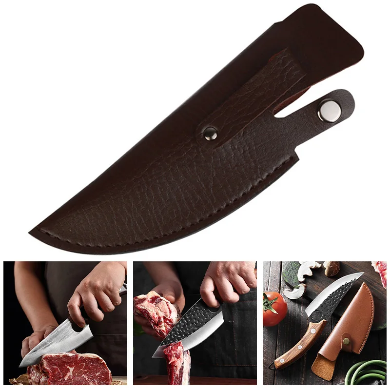 PROTECTION DES COUTEAUX,B--Fourreau de couteau, étui en cuir pour lame ...