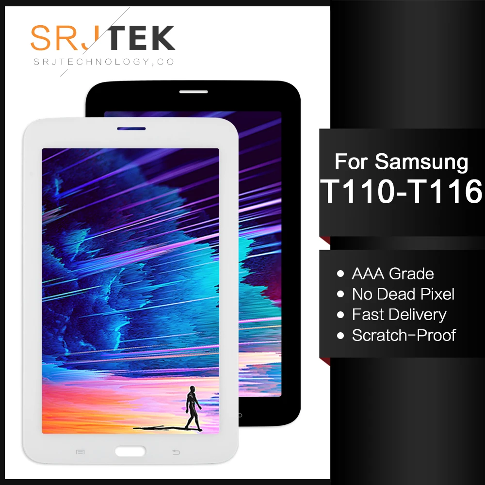 Pantalla táctil LCD para Samsung Galaxy Tab 3, montaje de SM T110, SM T111, SM T113, SM T116 ...