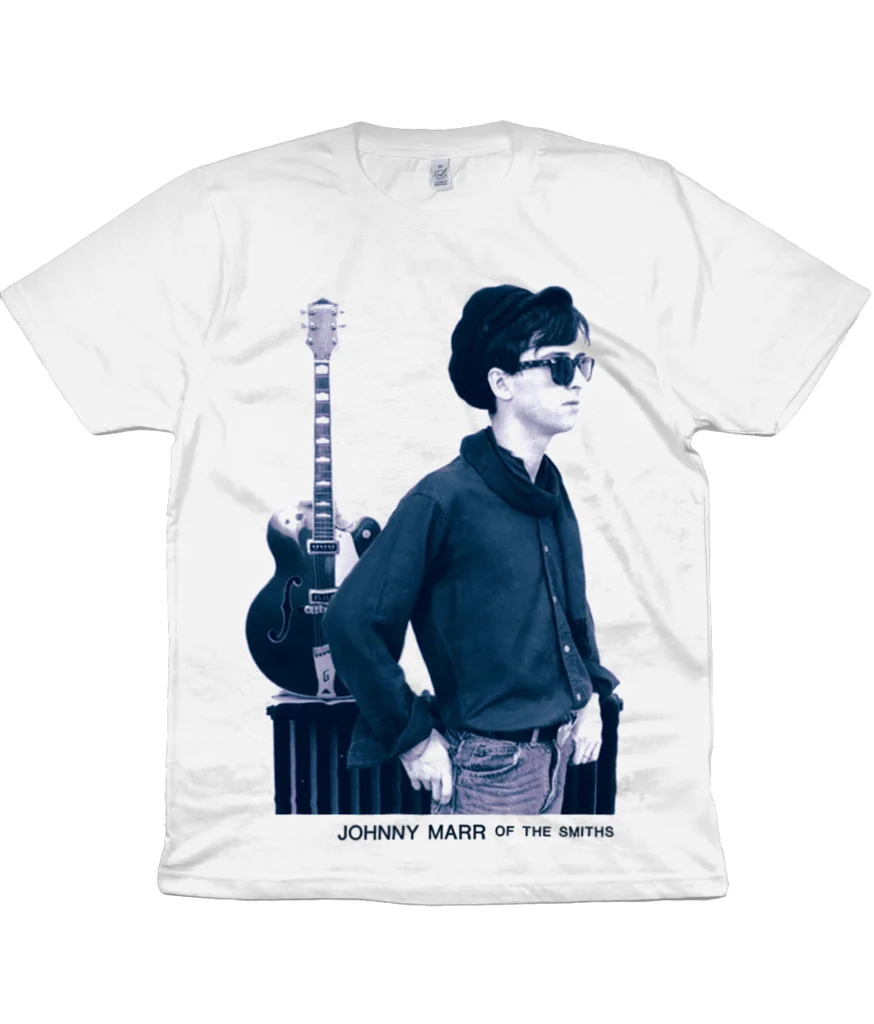 THE SMITHS JOHNNY MARR 1984 Camiseta blanca, orgánica, MORRISSEY ...