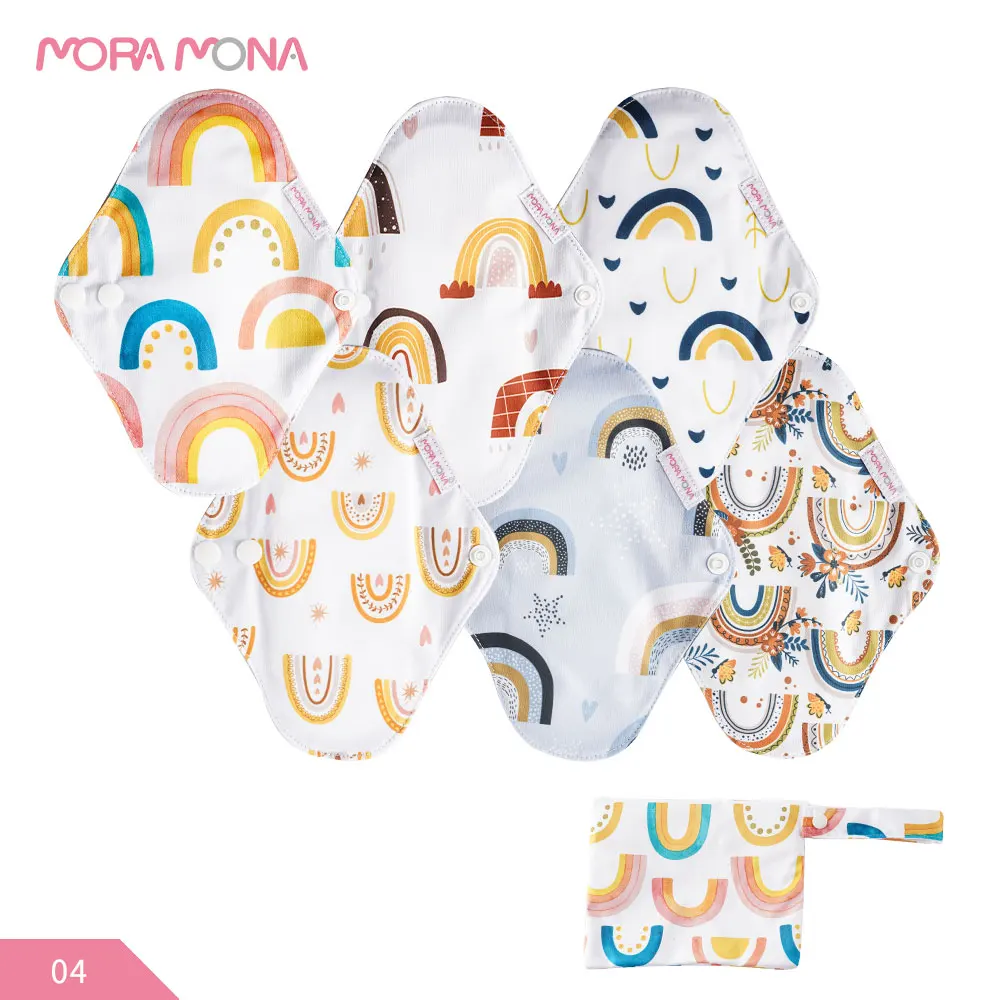 Mora Mona compresas menstruales lavables de carbón de bambú, compresas ...