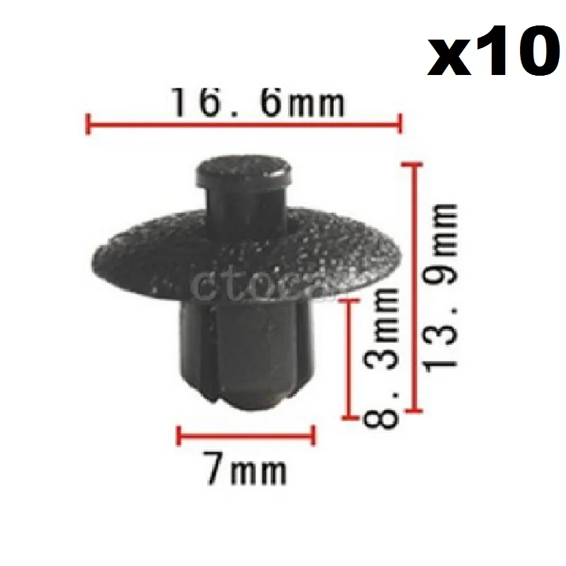 10x For Toyota Lexus Cowl Fastener Push Type Retainer Clip 90467 07117 ...