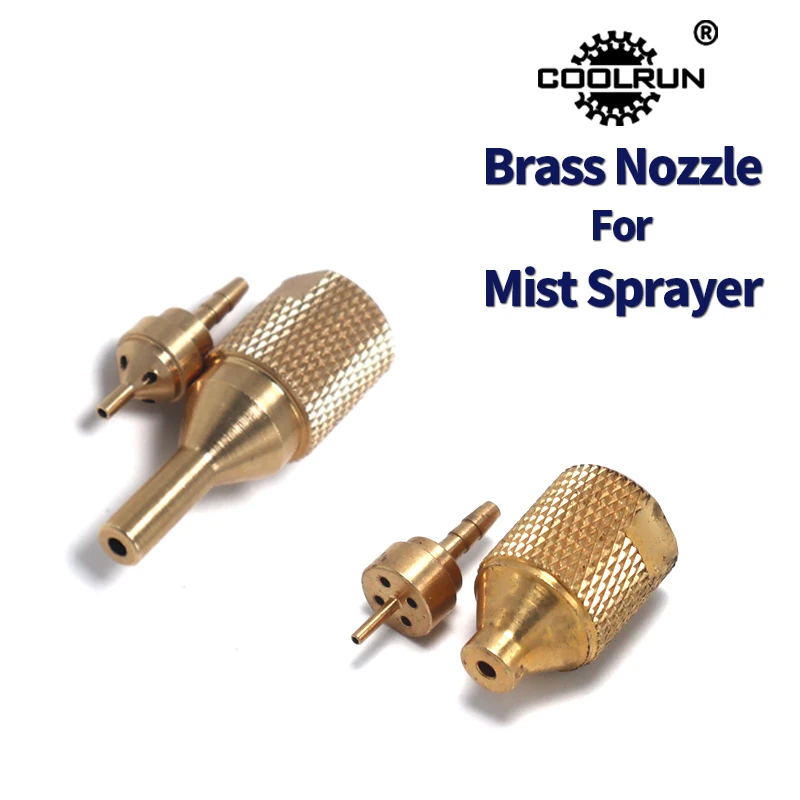 Standard and Micro-Flow Brass Nozzles For CoolRun CNC Mist Sprayer