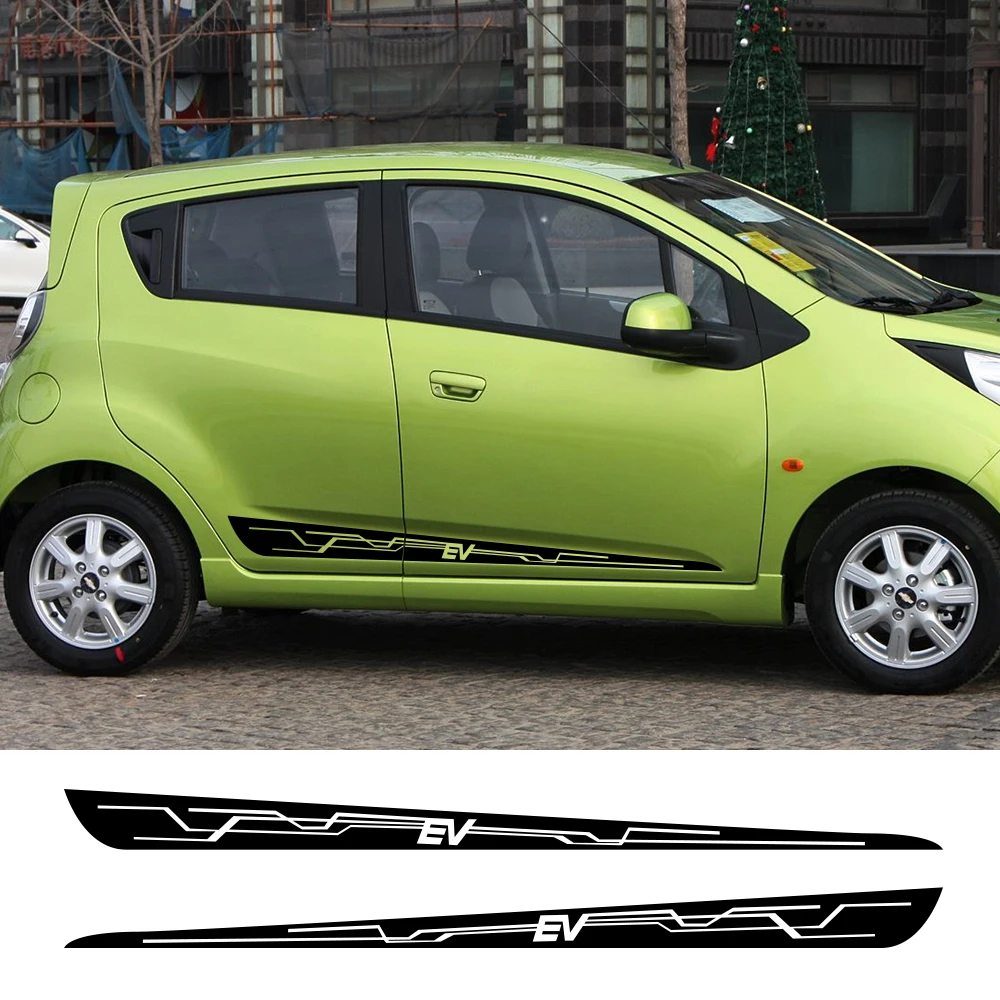 Autocollants-lat-raux-de-porte-de-voiture-pour-Chevrolet-Spark-EV-d ...