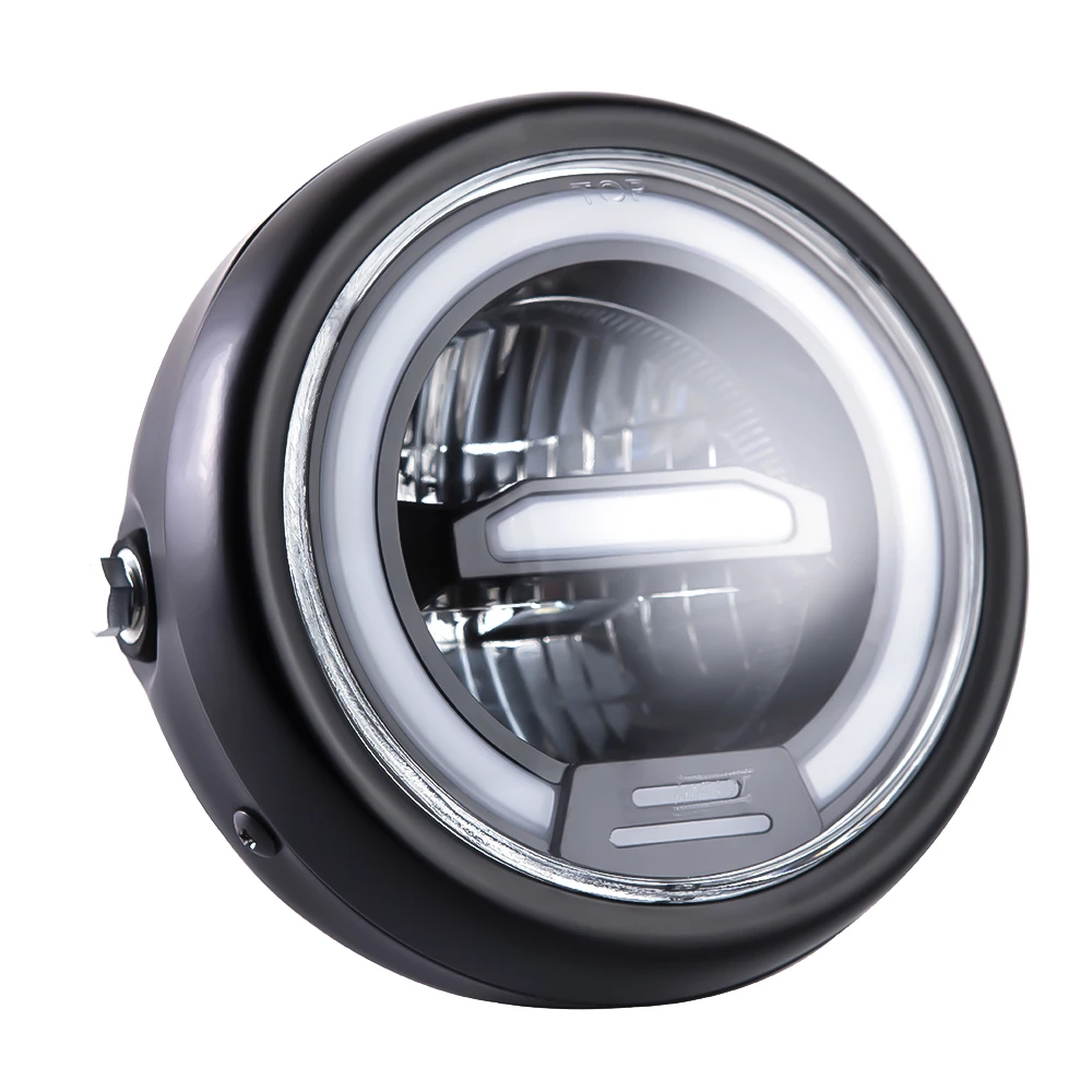 6.5 inch Motorcycle Led Headlight Universal Round Head Light for Harley ...