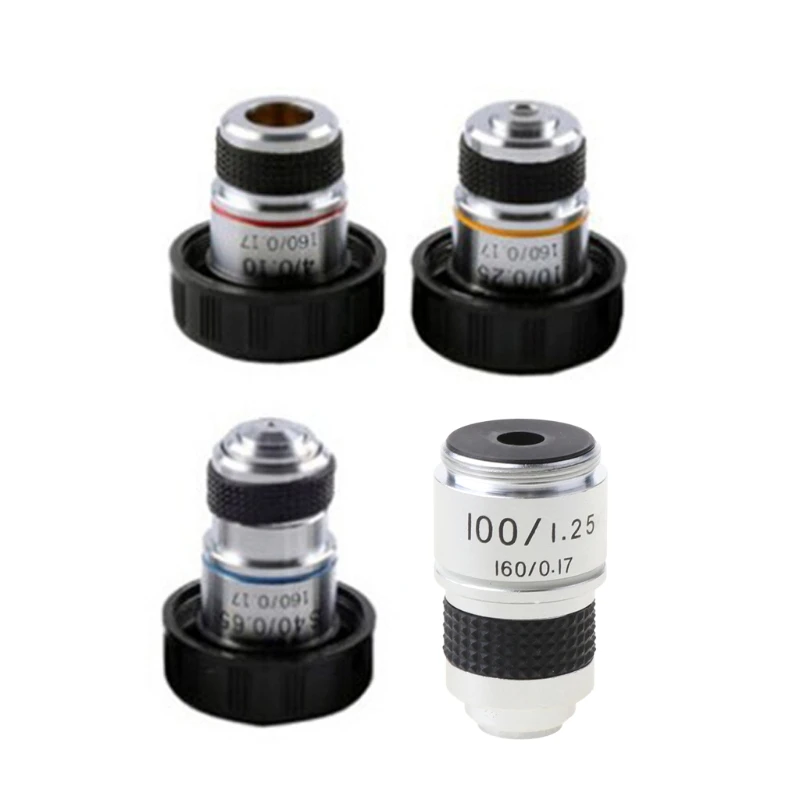 4X-10X-40X-100X-Microscope-Objective-Lens-Achromatic-Objective ...