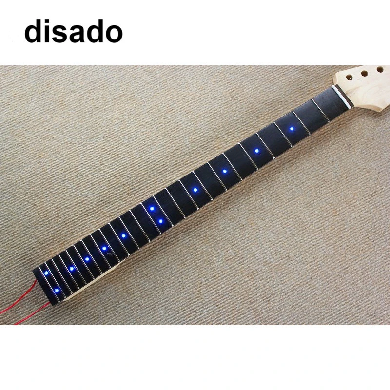 Inlay Blue Led Dots Rosewood Fretboard Maple Electric Guitar Neck ...