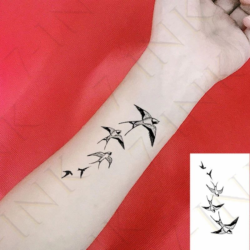 Cute Bird Side Tattoos For Girls