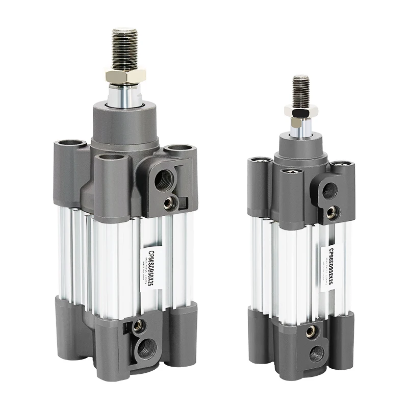 CP96SDB Series Standard Pneumatic Cylinder Bore 32mm/40mm/50mm/63mm/80mm/100mm, Stroke 25-350mm ...