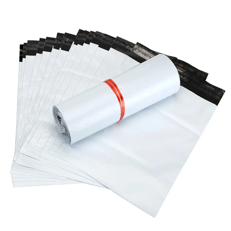 100pcs Small White Courier Bags Waterproof Self Seal Plastic Poly ...