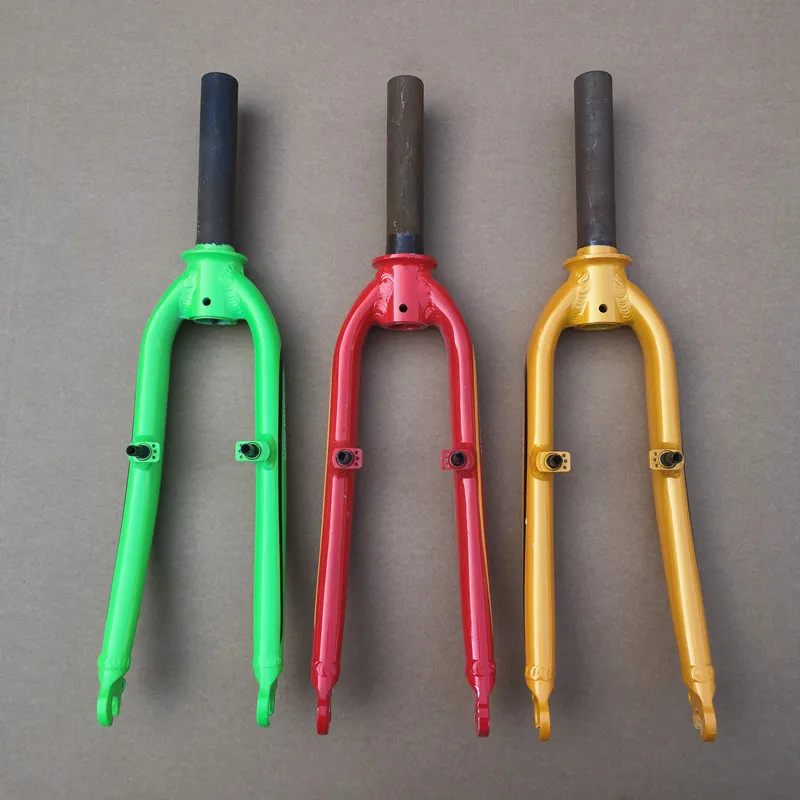 1PCS-20-inch-Aluminum-Alloy-Front-Fork-V-Brake-Folding-Bike-BMX-Forks ...