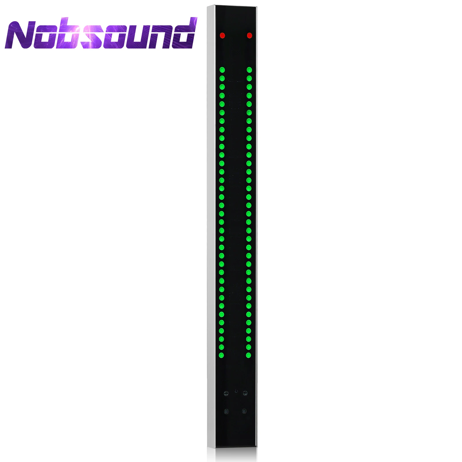 Nobsound MIC/LINE Sound Level Meter RGB LED Indicator Music Spectrum ...