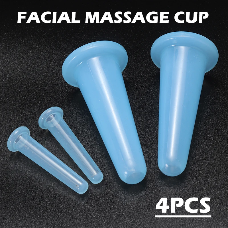 4Pcs-set-Cup-Vacuum-Suction-Lifting-Facial-Face-Silicone-Massage ...