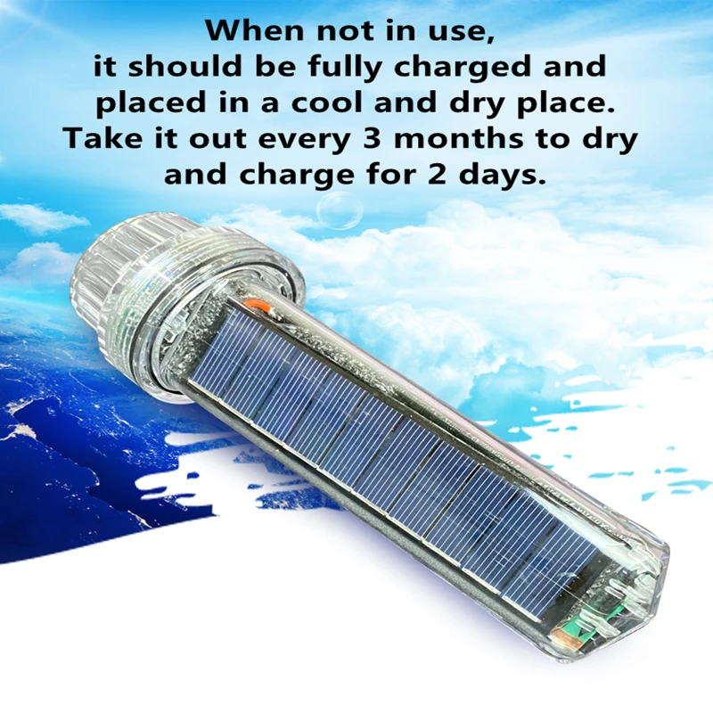 Solar-Powered-Net-Mark-Light-Waterproof-Anchor-Light-Buoy-Signal-Light ...