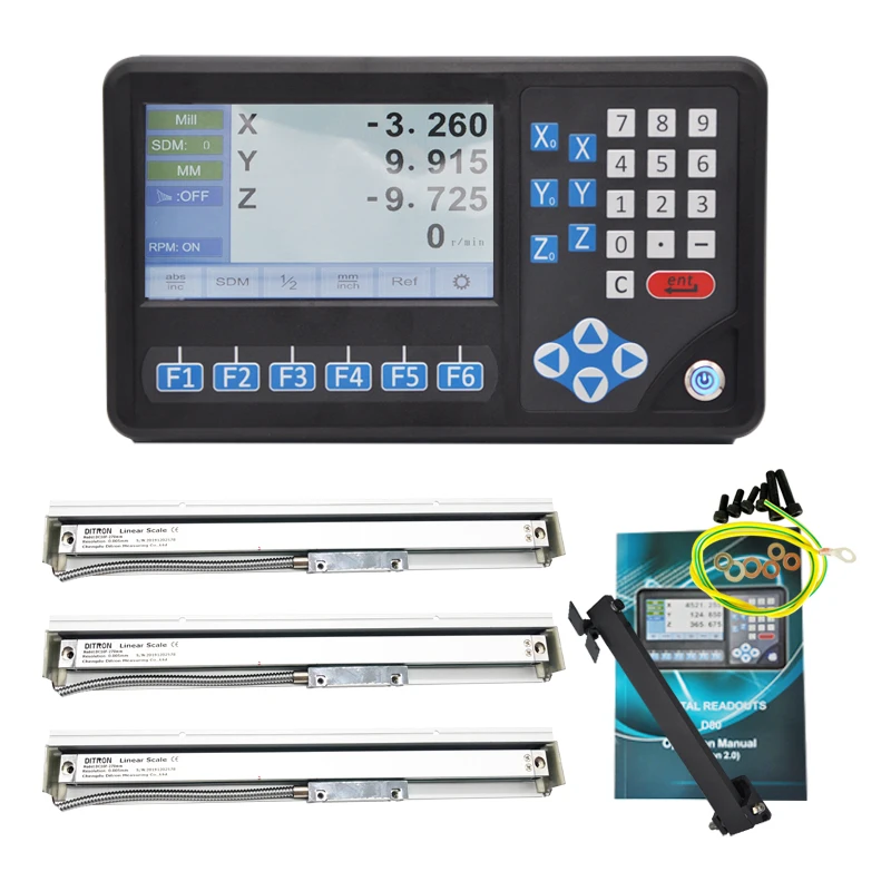 3-Axis-DRO-Digital-Readout-RPM-3pcs-5UM-Slim-Linear-Scale-for-Milling ...