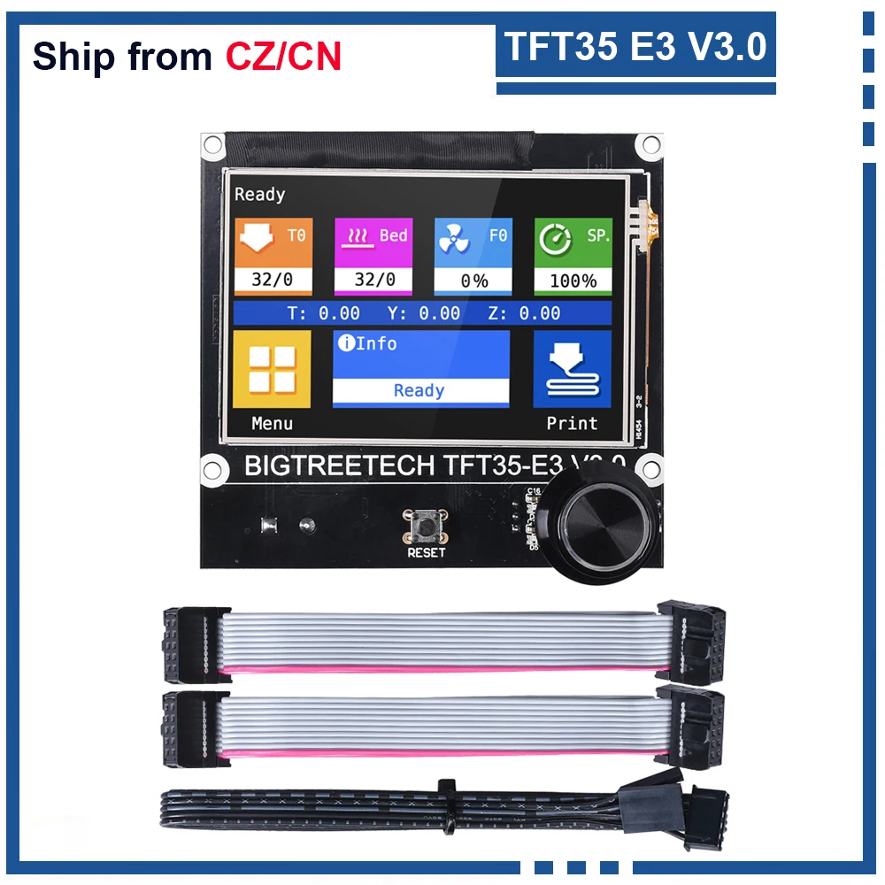 Bigtreetech tft35 e3 v3.0 tela de toque 12864 display lcd para skr mini ...