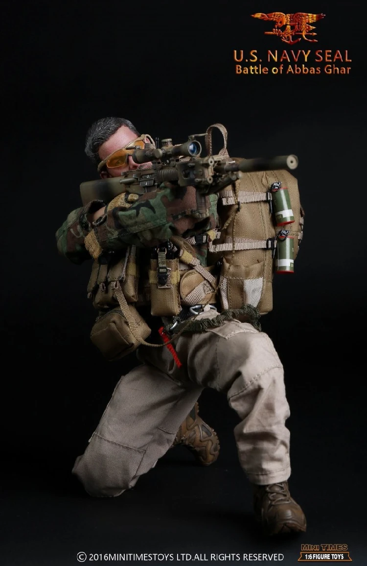 Mini Times toys MT-M005 US NAVY SEAL Battle of Abbas Ghar 1/6 Figure ...