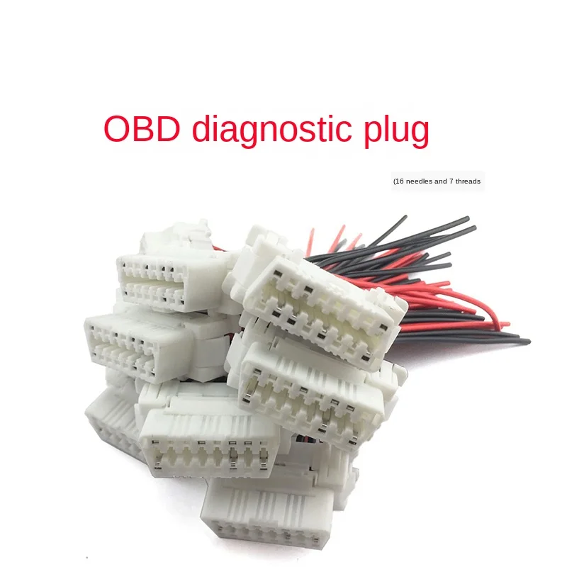 OBD Diagnostic Plug 16 pin 7 wire Fault Diagnosis Plug Decoder ...