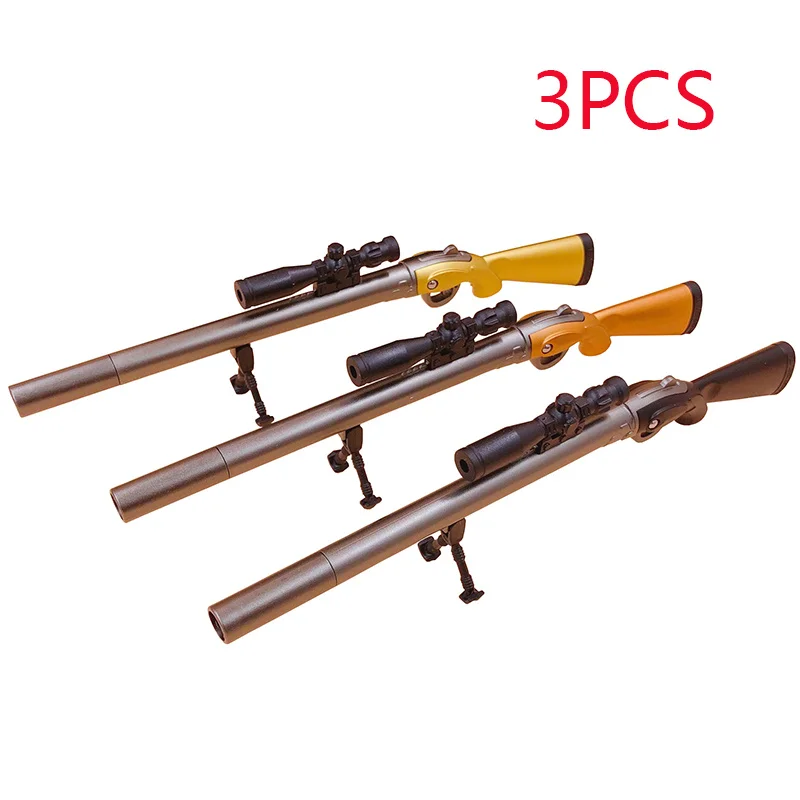 3pcs Cartoons Gel Pen Sniper Rifle 98K Kid Toy Pen 0.5mm Black Ink ...