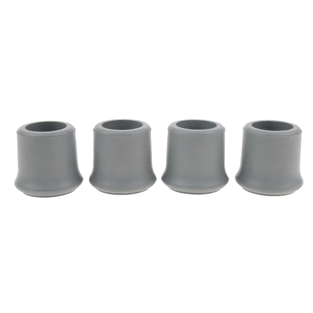 4pcs Trekking Pole Rubber Cap Walking Hiking Stick Cane Tips Crutch ...