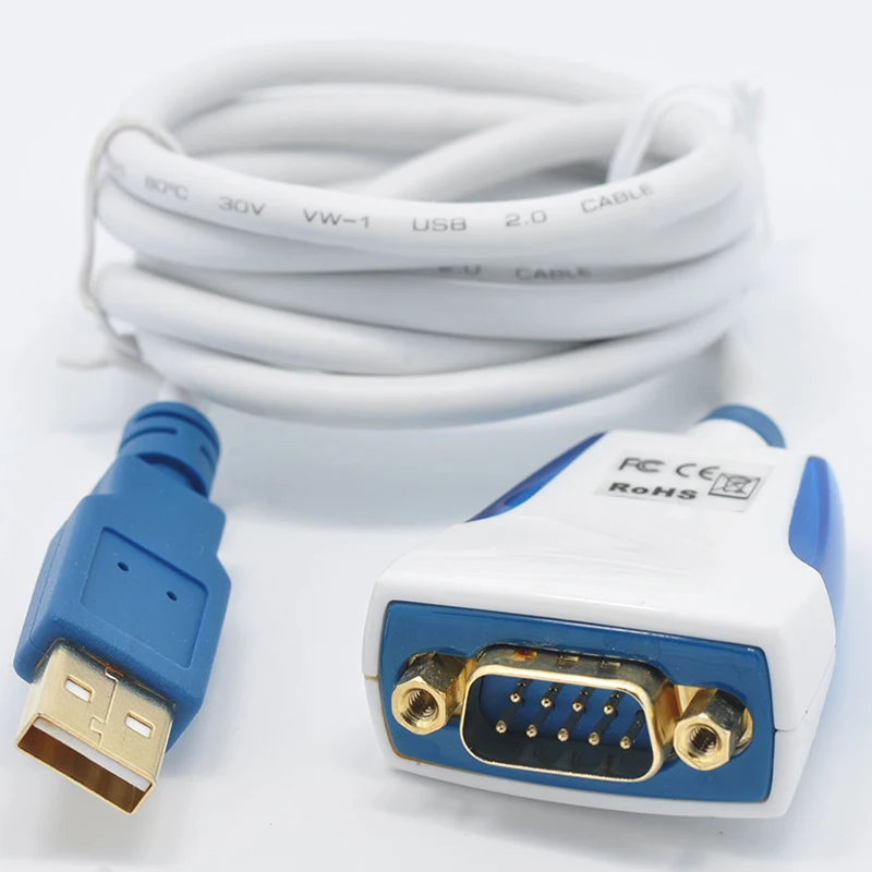 FTDI-USB-A-para-RS232-DB9-Cabo-Masculino-Serial-COM-Port-Adapter-Chip ...