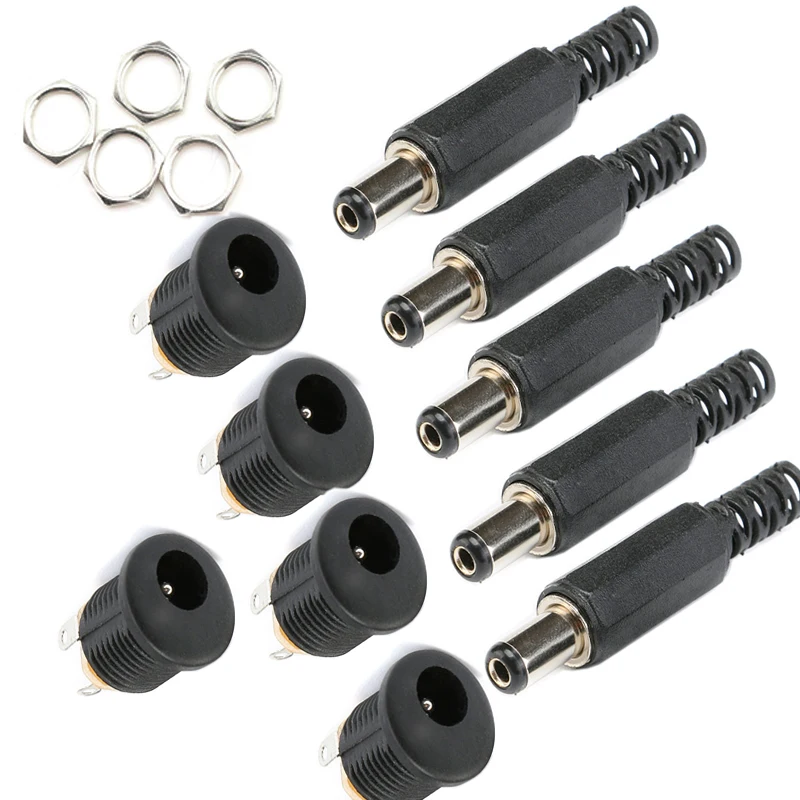 Fiches-M-les-en-Plastique-DC022-DC-Connecteur-de-Montage-sur-Panneau ...