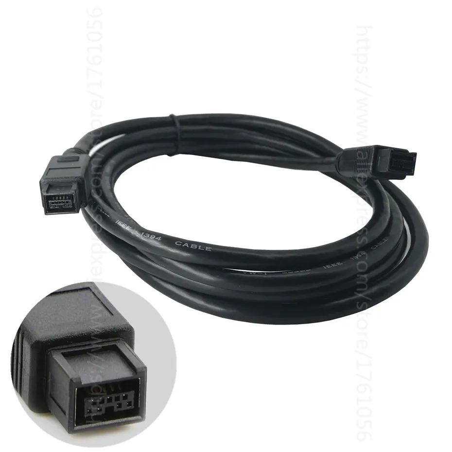 1.8m FireWire 800 9pin 라인 IEEE 1394 B B 9pin to 9pin 연결 케이블 3M 4.5M 6FT ...