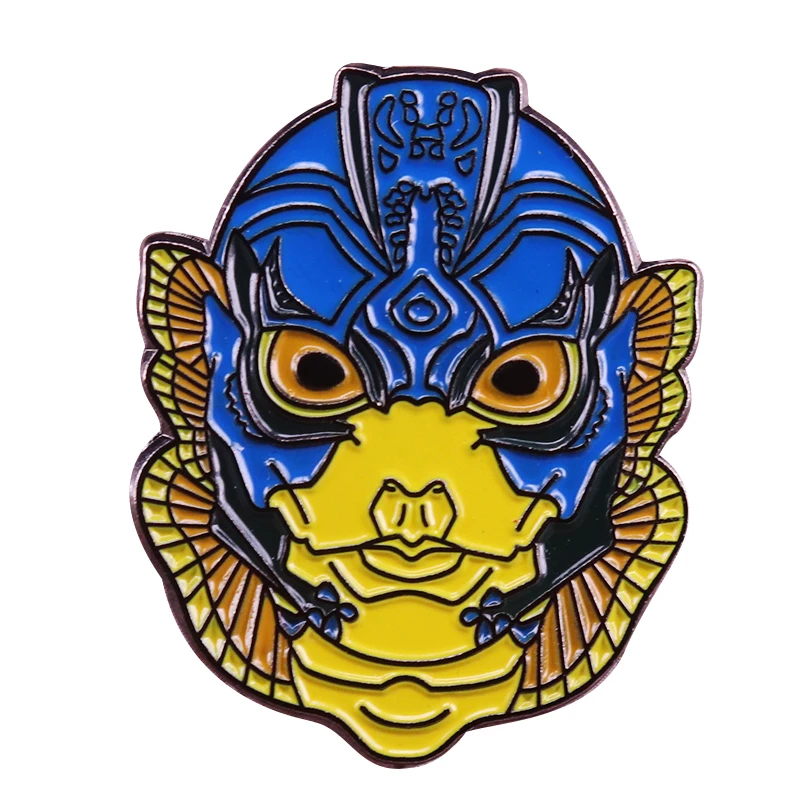 Gillman pin de esmalte suave brillante, insignia inspirada en películas ...