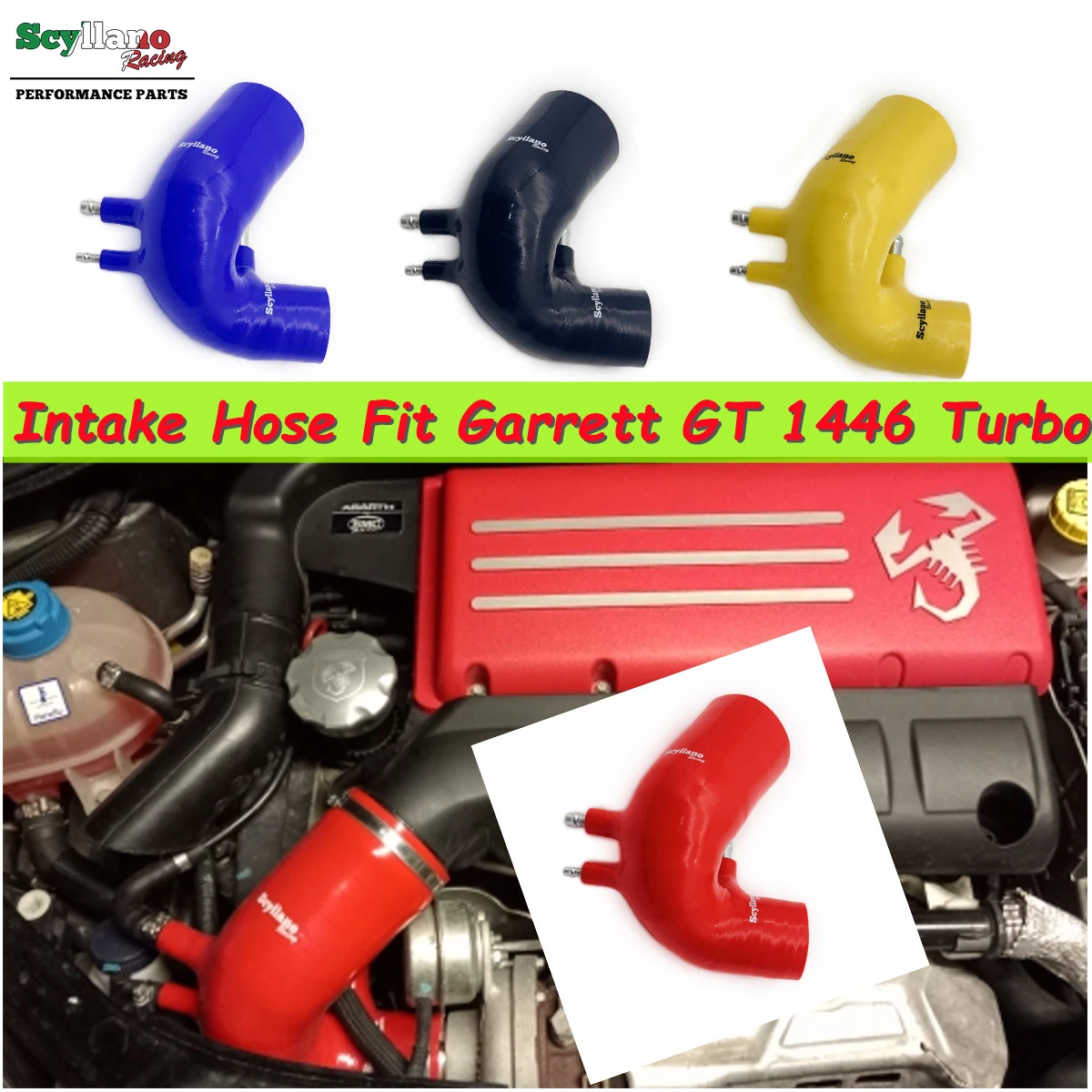 Silicone Intake Hose Tube Pipe For Abarth 500 595 695 T-jet Engine 1.4l ...