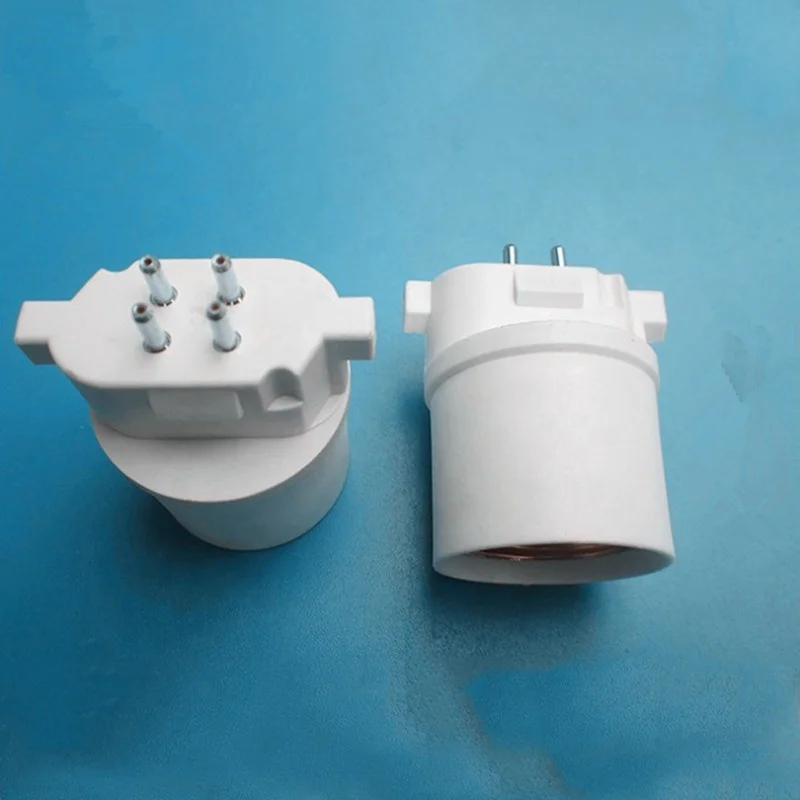 4p G10q To E26 Socket Led Halogen Light Base Converter Extend Adapter ...