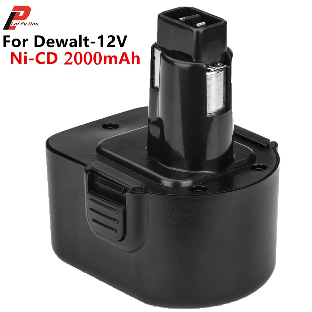 2000mah 12v Ni-cd Power Tool Battery For Dewalt Dc9071 De9037 De9071 ...