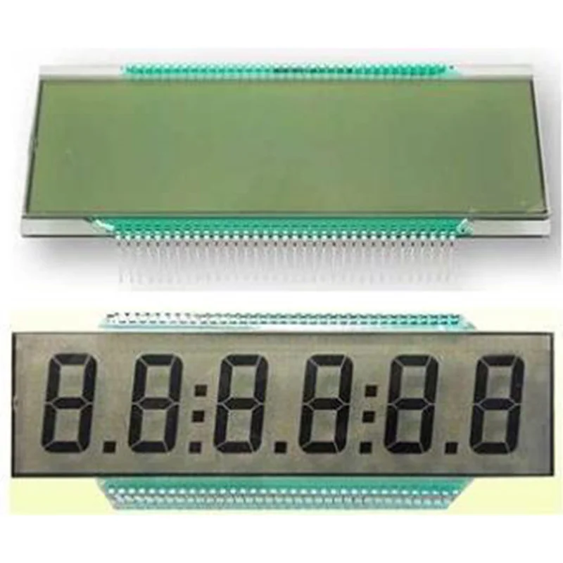 70PIN-TN-Positive-6-Digits-Segment-LCD-Panel-5V-No-Backlight-Tanker ...