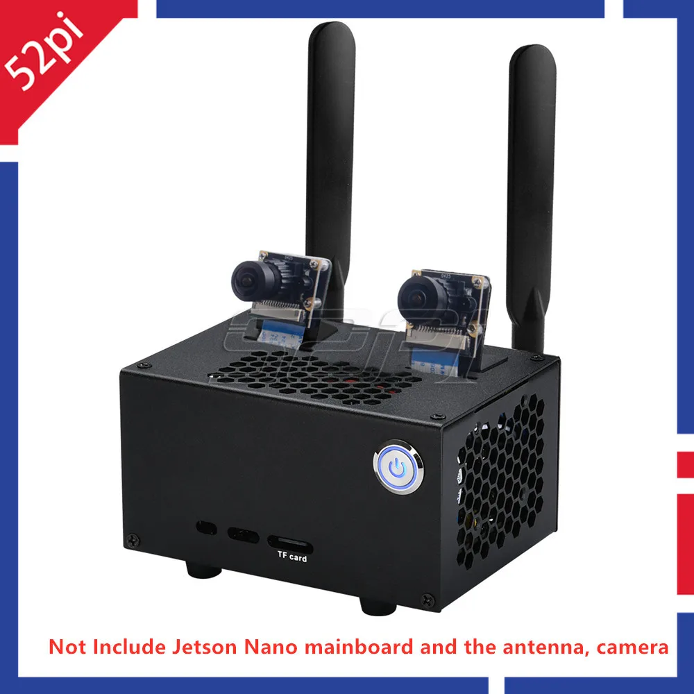 52Pi NVIDIA Jetson Nano Metal Case / Enclosure with Provide Switch ...