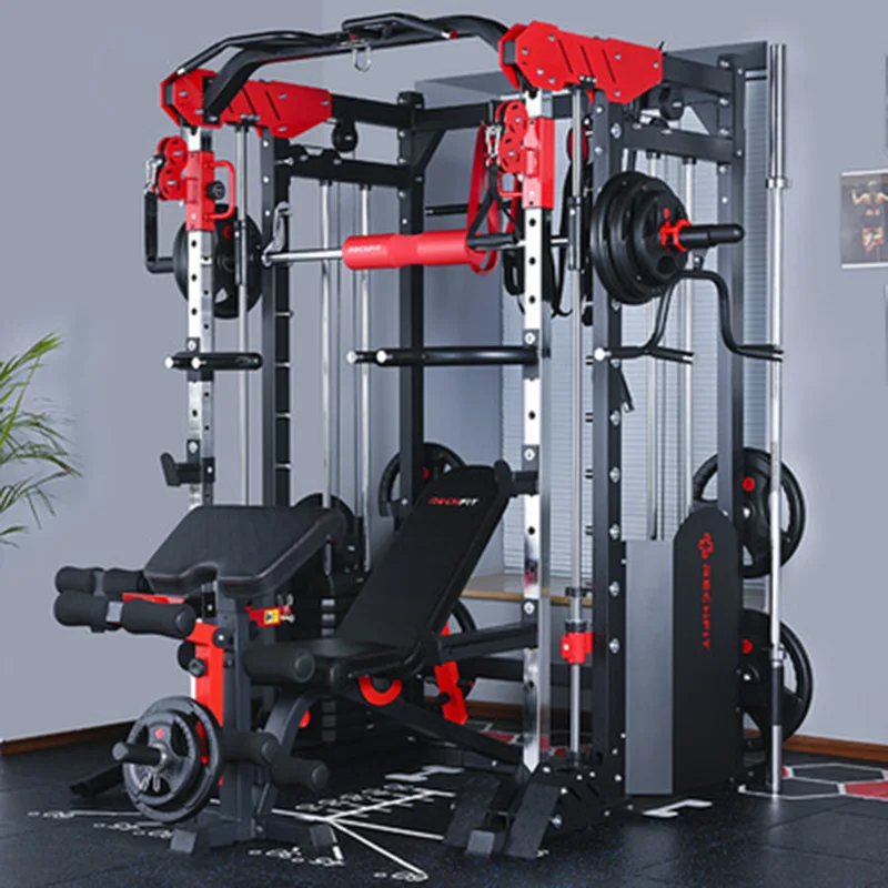 Multifunctional Smith machine fitness equipment single station bird ...