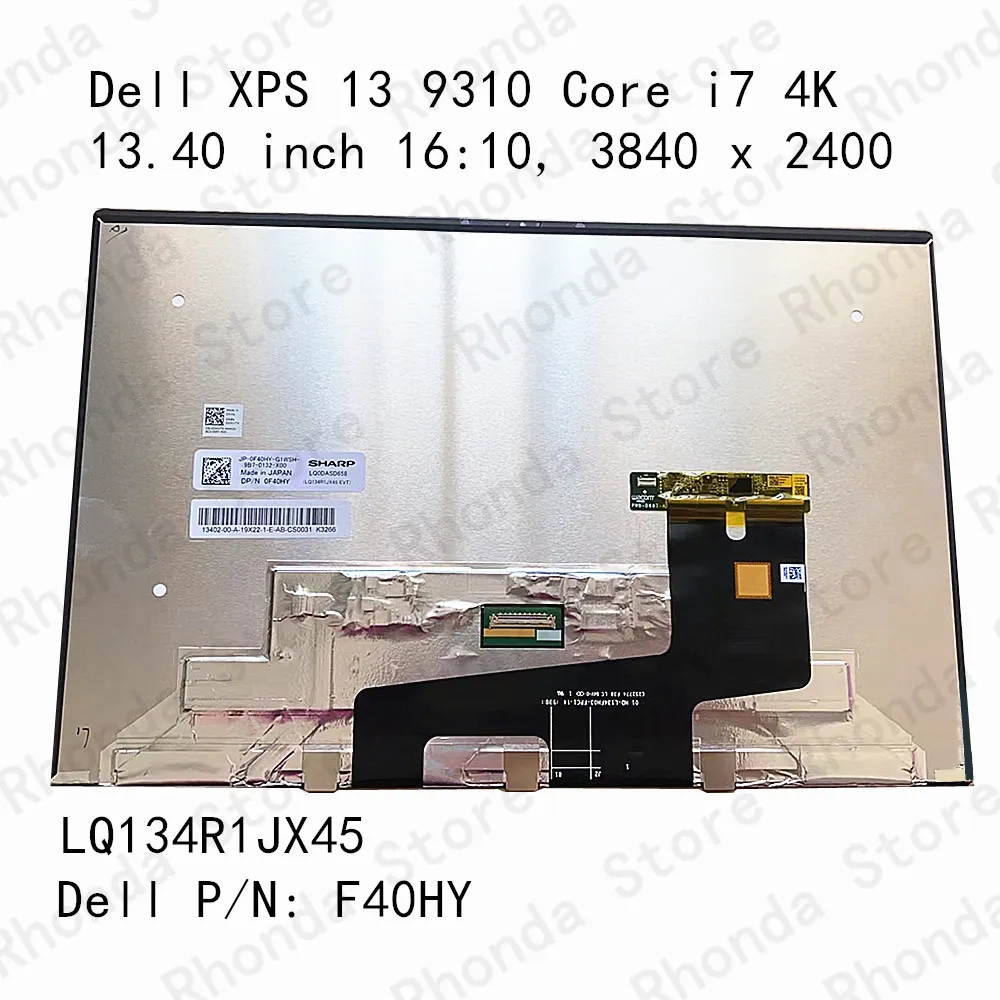 Layar-LCD-untuk-Dell-XPS-13-13-4-9310-Core-i7-layar-sentuh-LCD-UHD ...