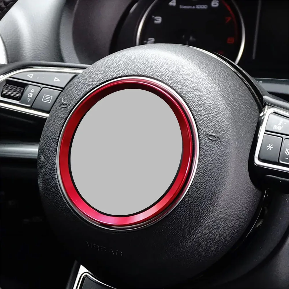 Steering Wheel Ring-Aluminum Alloy Car Steering Wheel Ring Cover Trim ...
