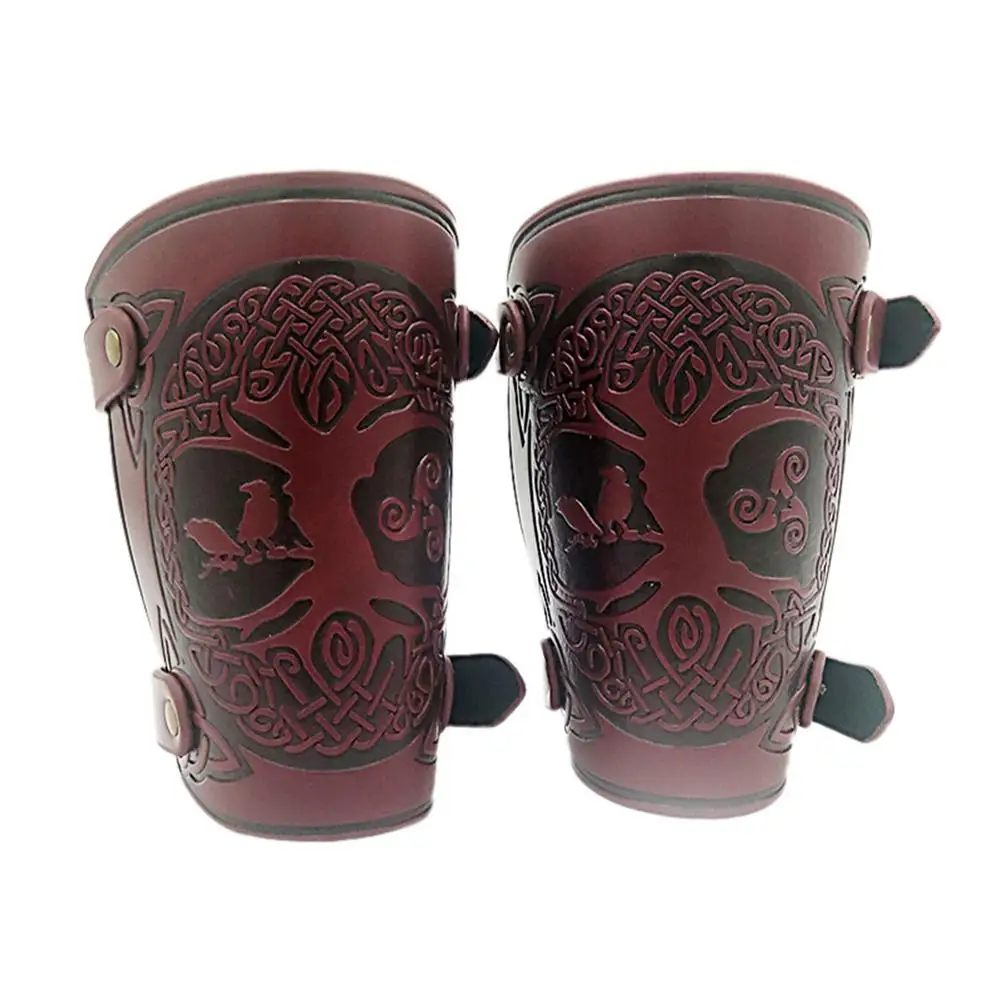 Traditional-Cowhide-Leather-Archery-Arm-Guard-Forearm-Guards-Adjustable ...