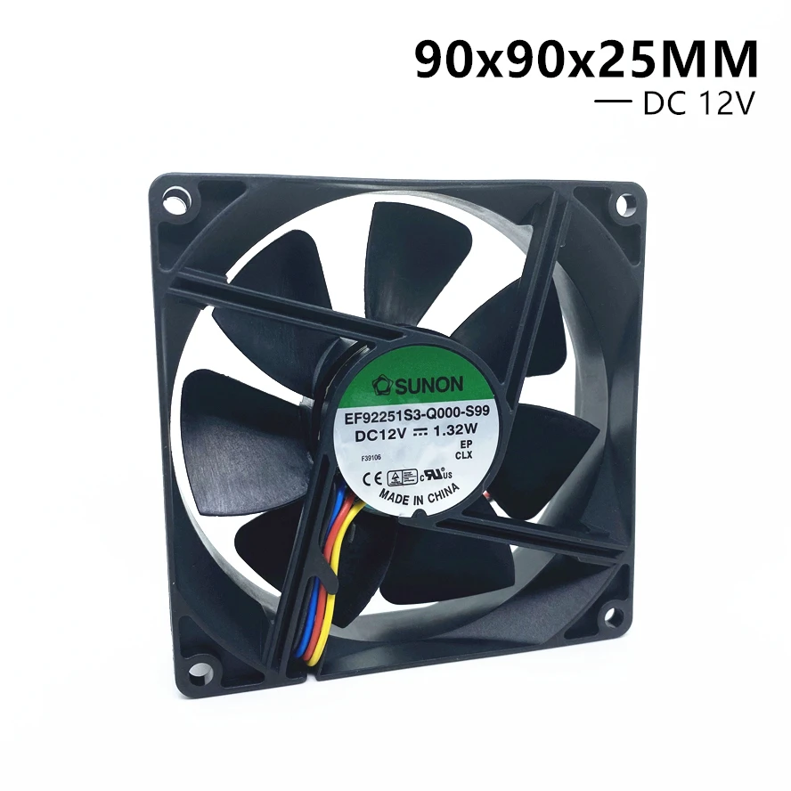 SUNON EF92251S3-Q000-S99 9025 90MM 775 CPU Fan 90x90x25mm PC Case ...