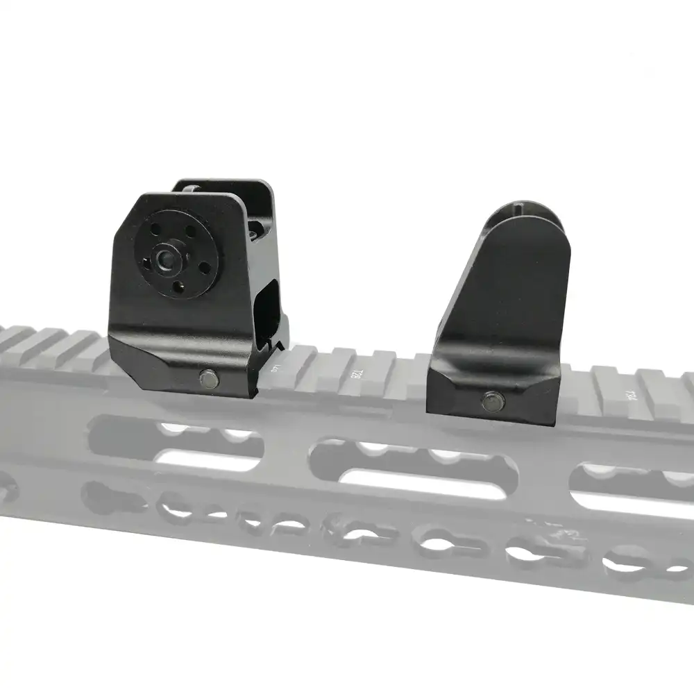 Tactical CNC DD Fixed Front Rear Iron Sight Combo Set Windage ...