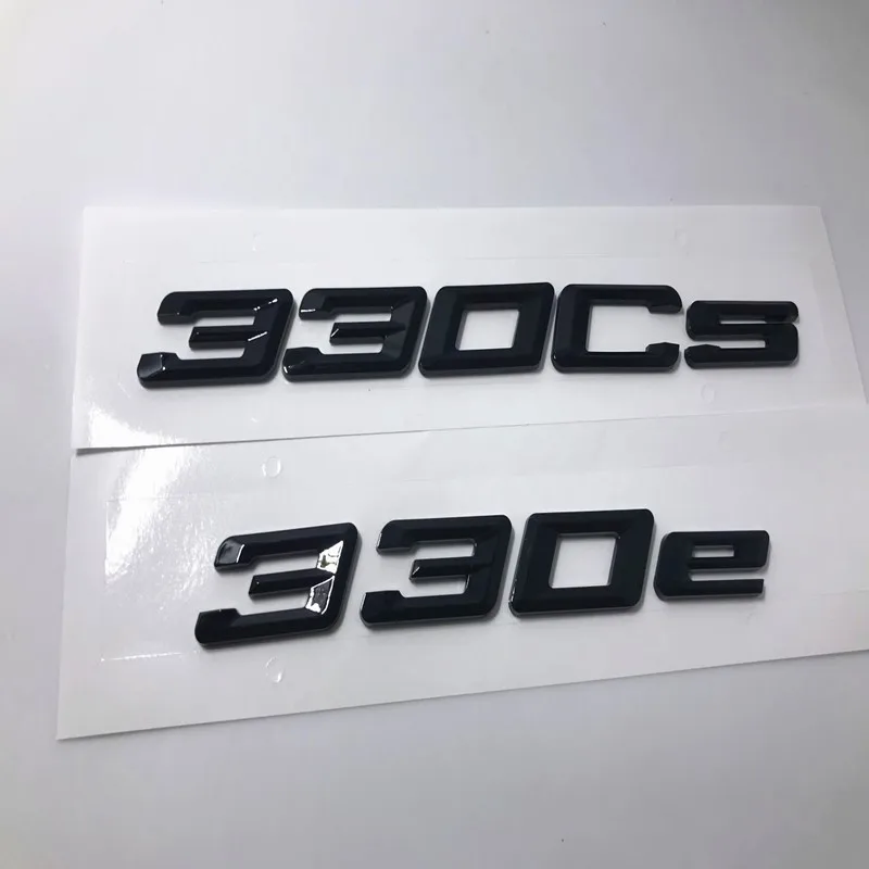 New-ABS-Gloss-Black-Letters-Trunk-Lid-Badges-Emblems-Emblem-Badge ...