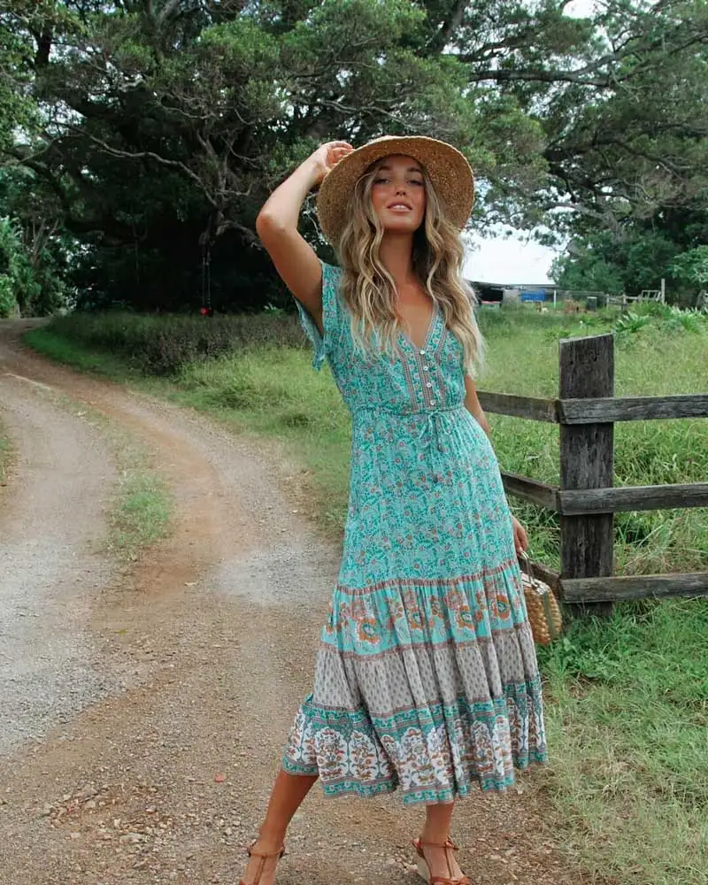 Turquoise Summer Dress
