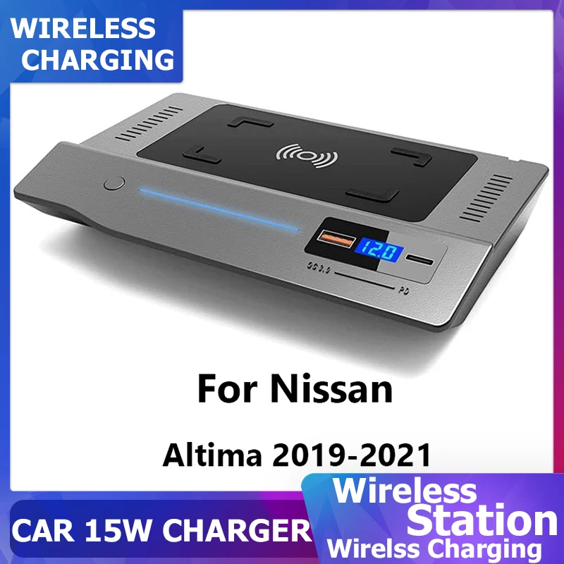 Car-wireless-charger-15W-for-Nissan-Teana-Altima-2019-2020-2021-Fast ...