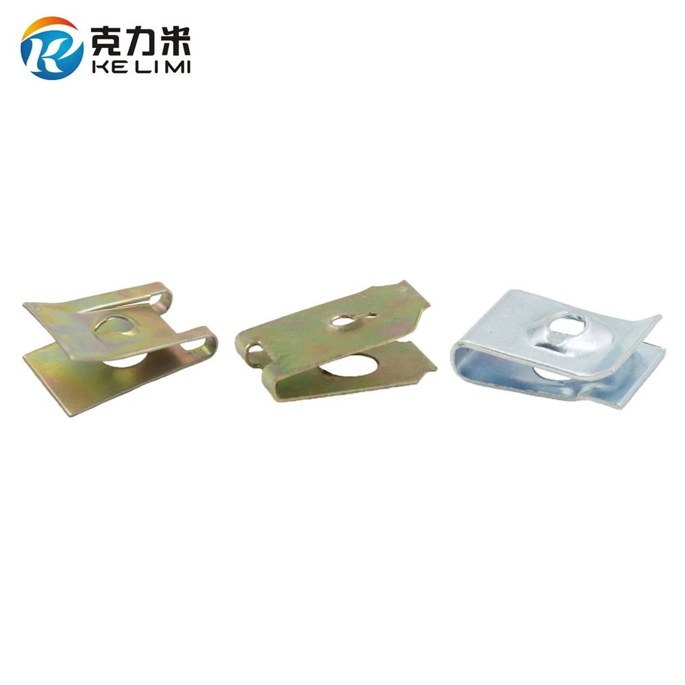 금속 고정 클램프 자동차 나사 U 형 가스켓 클립 리테이너 플레이트 스냅 패스너 자동차 액세서리 100 개clip Retainerautomotive