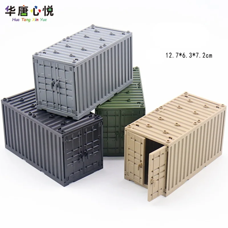 Military-Weapon-Container-Cargo-Box-Model-Building-Blocks-DIY-Toys-for ...